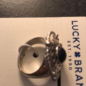 Lucky Brand | Jewelry | New Statement Ring Silver W Blue Stone | Poshmark